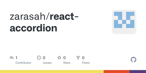 Github Zarasahreact Accordion