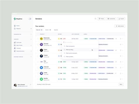 Sisyphus™ — Dashboard Table Filtering Diseño De Paginas Web Diseño De Página Diseño Ux Ui