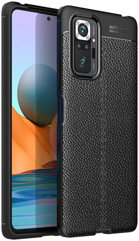 Xiaomi Redmi Note Pro Litchi Hoesje TPU Met Leren Textuur Zwart