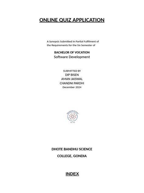 Quiz Projectdbsc Pdf Mobile App Html