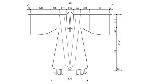 Tang Dynasty Hanfu Sewing Pattern