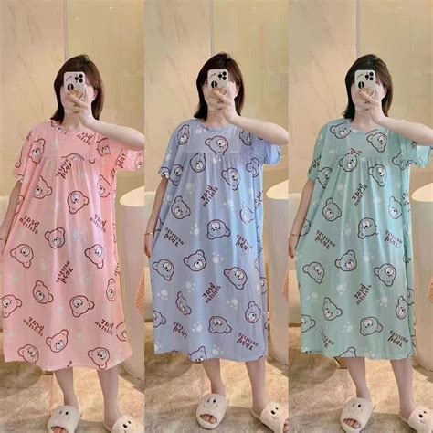 Jual Daster Spandek Premium Baju Tidur Dewasa Bermotif Kartun Shopee Indonesia