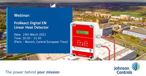 Johnson Controls Webinar EU ProReact Digital EN Linear Heat Detector Tyco Fire Protection
