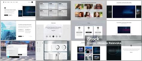 웹 사이트 디자인 프리젠 테이션 포트폴리오를위한 벡터 템플릿 트렌디 한 기술 디자인 현대 전기 음악 프리젠 테이션 슬라이드 전단지 전단지 전단지 브로셔 커버 연례 보고서를