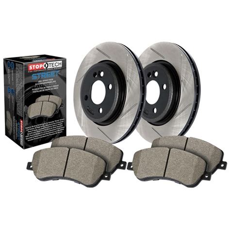 Stoptech For Street Axle Pack Slotted Front 93740075 889590226751