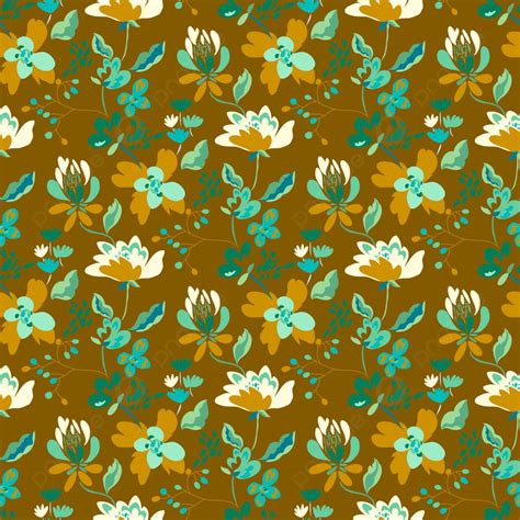 Floral Seamless Pattern With Abstract Flowers And Leaves Background Fashion Fabric Tropical