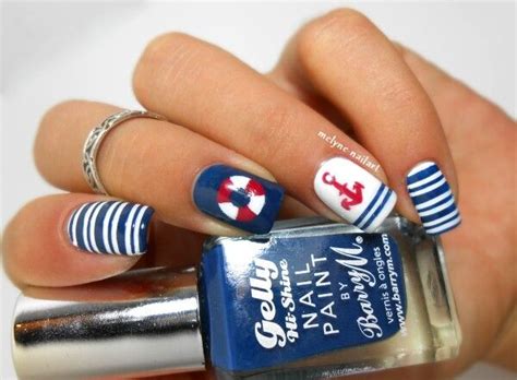 Pin On Nail Styles Nautical Nails Sailor Nails Nautical Nail Designs
