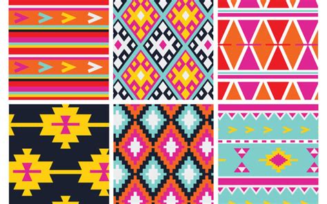 Electro Boho Seamless Vector Patterns Templatemonster