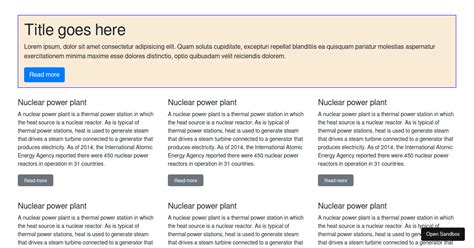 Bootstrap Codesandbox