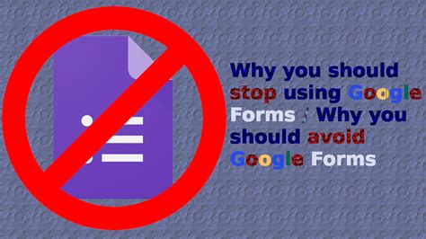 GitHub Seanpm Why You Should Stop Using Google Forms An Article On Why You Should Stop