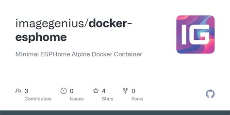 github imagegenius docker esphome minimal esphome alpine docker