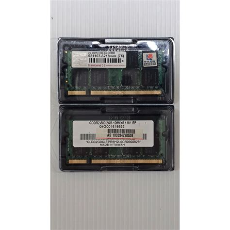 【二手良品】筆電專用記憶體ddr2 800 4g 2gx2 創見 蝦皮購物