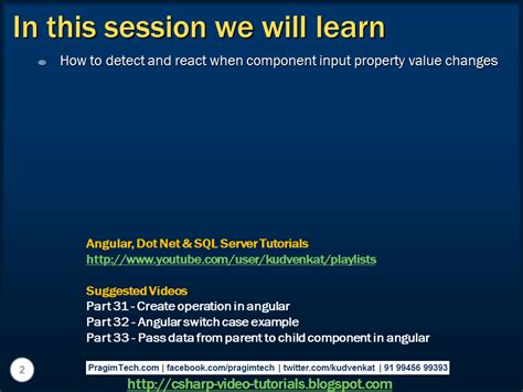 Sql Server Net And C Video Tutorial Angular Component Input
