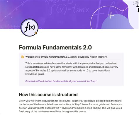 formula fundamentals 2 0 mastering notion formulas