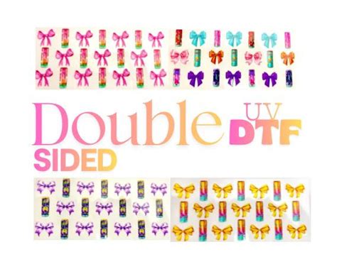 4pc Double Sided Uv Dtf Energy Drink 16oz Cup Wrap Bundle Uv Dtf