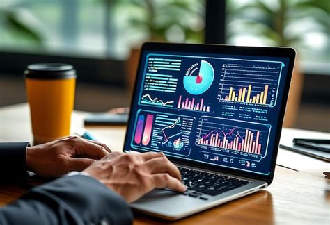 Businessman Utilizes Data Visualization Technology For Informed Decision Making And Business