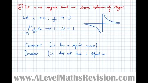 Improper Integrals Yr Further Pure Core YouTube