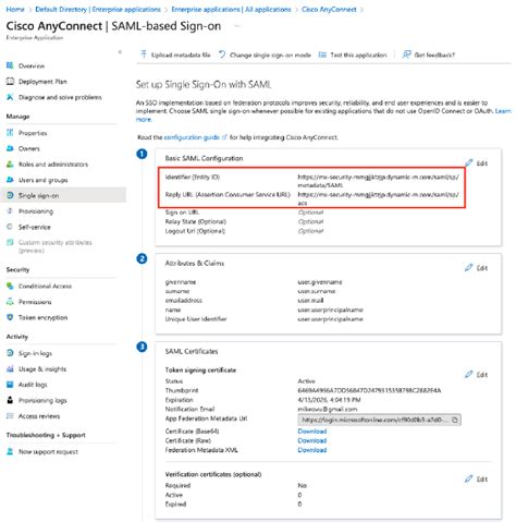 How To Configure AzureAD SAML Authentication For AnyConnect VPN On Meraki Mike Vu