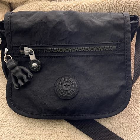 Kipling Sabian Black Mini Crossbody Preloved Gem