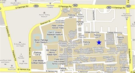 Las Vegas Unlv Map Campus Map Mogo