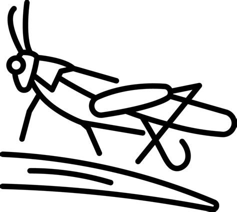 An Outline Style Icon Depicting Grasshopper 69549419 Vector Art At Vecteezy