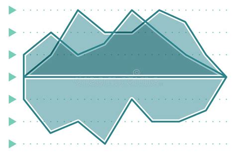 area chart data distribution diagram stock vector illustration of