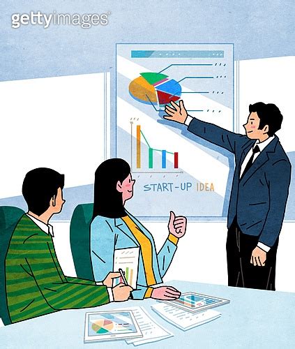 비즈니스 화이트칼라 전문직 스타트업 소기업 협력 컨셉 팀워크 협력 비즈니스맨 비즈니스우먼 희망 그래프 아이디어 비즈니스미팅 미팅 이미지