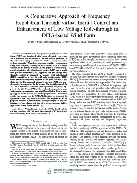 a cooperative approach of frequency regulation through virtual inertia