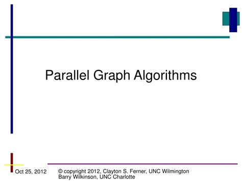 Ppt Parallel Graph Algorithms Powerpoint Presentation Free Download