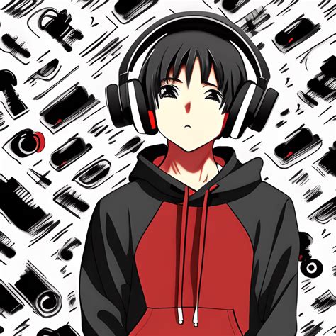 Anime Boy Headphones Hoodie