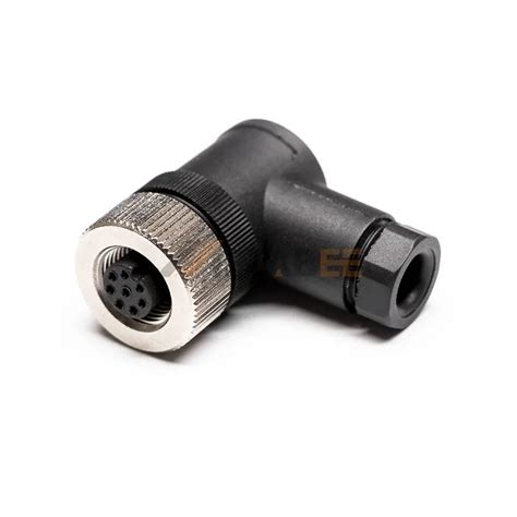M12 8 Pin A Coded Female 90 Degree Field Wireable Connector Metabeeai