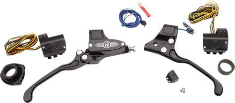 Pm Black 916 Handlebar Control Kit For 86 13 Harley Touring Softail
