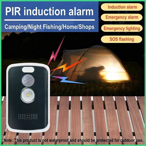 Portable Motion Sensor Alarm 125db Motion Sensor Perimeter Camping Alarm Outdoor Security