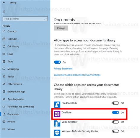 Manage App Access To Documents Pictures And Videos In Windows 10