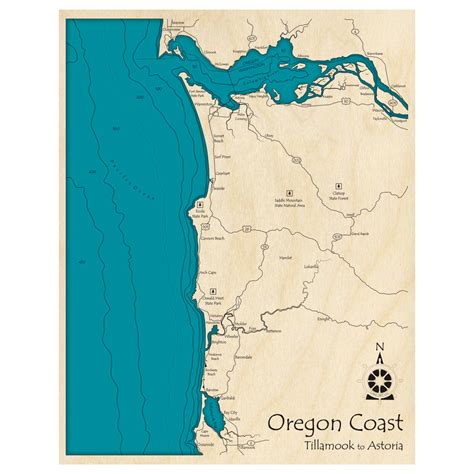 Tillamook Oregon Coast Map