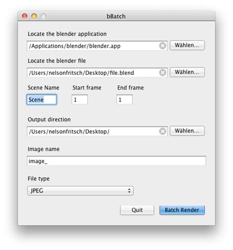 Os X Bbatch Gui For Batch Rendering Blendernation