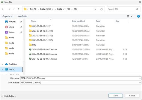 create new slam data processing project · lidar360mls user guide