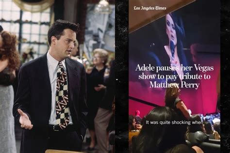 Adele Pausa Su Concierto Y Dedica Sentido Homenaje A Matthew Perry “me