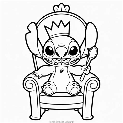 Coloriage Stitch Joyeux Anniversaire Coloriages Gratuits à Imprimer