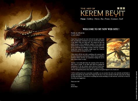 The Art Of Kerem Beyit • Web Sitesi Tasarımı