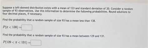 Solved For Each Statistic Parameter Pair Below Calculate