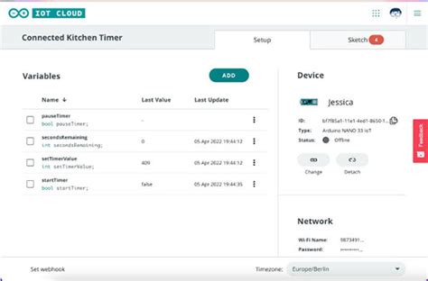 Build A Connected Kitchen Timer Using The Arduino Iot Cloud