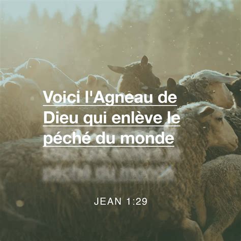 Jean 129 Le Lendemain Il Vit Jésus Venant à Lui Et Il Dit Voici L