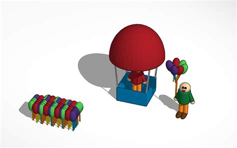 3d Design Hot Air Balloon Tinkercad
