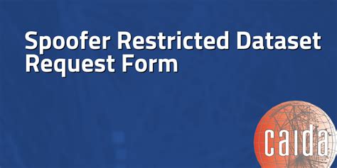 spoofer restricted dataset request form caida