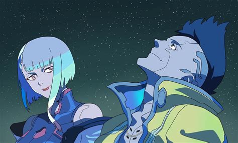 Lucy And David In Cyberpunk Edgerunners — Stunning Anime Hd Wallpaper By