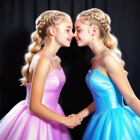 Prom Dance Girls Kissing Image Created By User693623676544760684