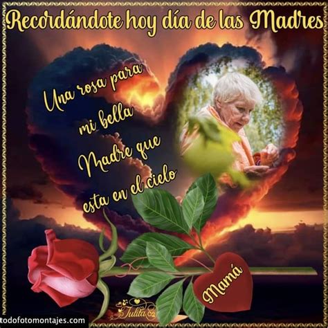 Fotomontajes Para El Día De Las Madres Para Mi Madre En El Cielo