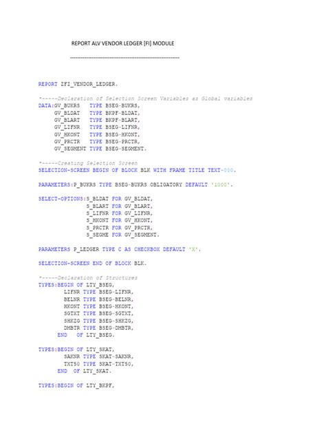 Vendor Ledger Report Pdf Computer Programming Software Engineering