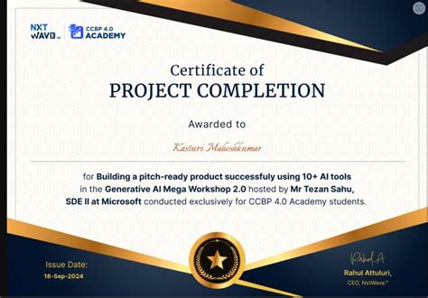 Maheshkumar Kasturi On Linkedin I Recently Completed An Ai Mega Workshop Where I Mastered Over